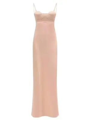 Anna October Octavia Bustier Slip Maxi Dress - Pink