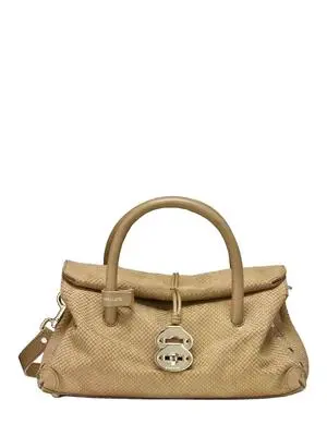 ZANELLATO Dotta Leather Shoulder Bag Neutrals