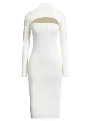 TOM FORD Cutout Ribbed Knit Midi Dress - White
