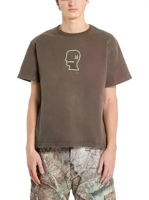 BRAIN DEAD Logo T-shirt - Brown
