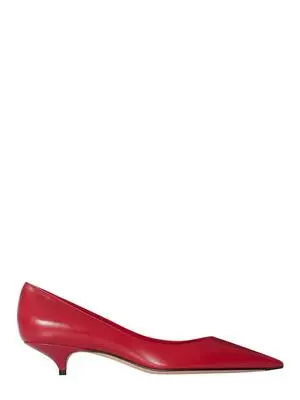 THE ROW Liisa Kitten Heel - Lacquer Red
