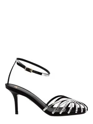 ALEVI MILANO Penelope Embellished Strap Sandals - Black