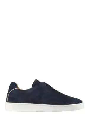 AURELIEN Slip-on Suede Sneakers - Blue