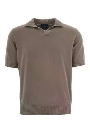 Paul & Shark V-neck T-shirt Brown