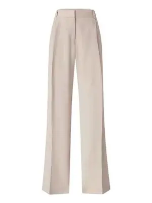 Pinko Pleated Wide Leg Trousers - Neutrals