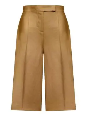 Max Mara High-waisted Pleated Shorts - Neutrals