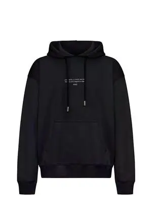 Off-White Hooded Sweatshirt - Black