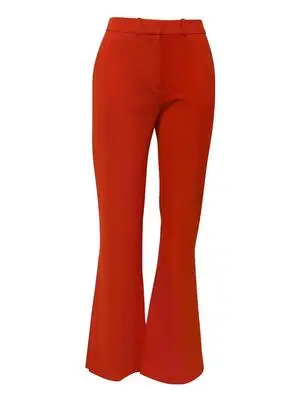 Victoria Beckham Concealed-fastening Flared Trousers - Orange