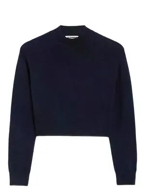 JIL SANDER Cropped Sweater - Blue