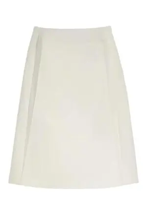 JIL SANDER Crêpe Midi Skirt - White