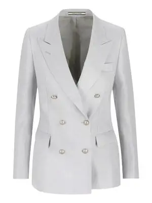TAGLIATORE Buttoned Flap-Pocket Blazer