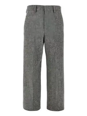 Valentino Garavani Tweed Effect Trousers - Grey