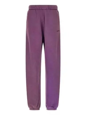 Attico Logo-embroidered Track Pants - Purple