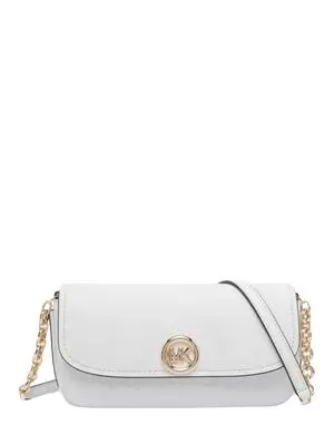 Michael Kors Logo-plaque Shoulder Bag - White