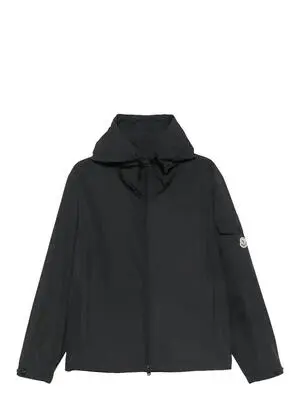 Moncler Hooded Jacket With Pocket - Black