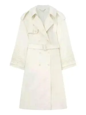Ermanno Scervino Embroidered Trench Coat - Neutrals