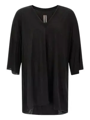 Rick Owens V-neck Short-sleeve T-shirt - Black