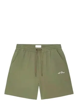 LES DEUX Stan Seersucker Swim Shorts - Green