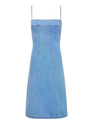 L'Agence Panelled Dress - Blue