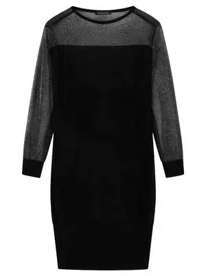 Armani Exchange Long-sleeve Mini Dress - Black