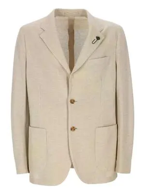 LARDINI Cotton Blazer - Neutrals