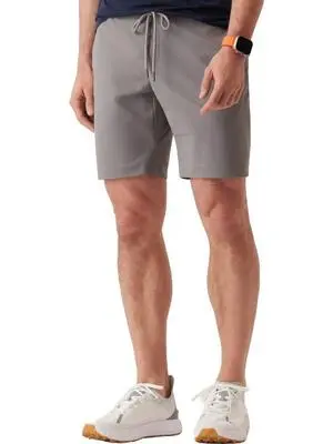 DEKE Solarx Stretch Nylon Warp Knit Drawstring Shorts Frost Gray