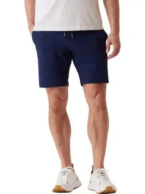 DEKE Solarx Stretch Nylon Warp Knit Drawstring Shorts Indigo