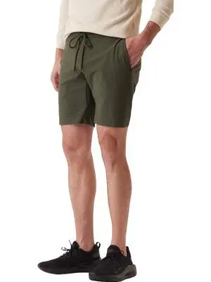 DEKE Solarx Stretch Nylon Warp Knit Drawstring Shorts Olive
