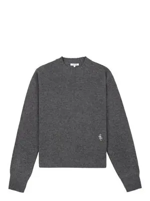 SPORTY & RICH Logo-detail Sweater - Grey