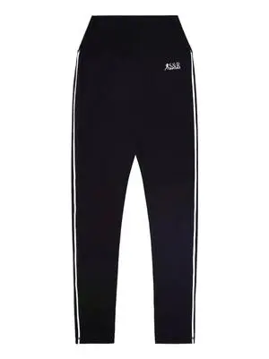 SPORTY & RICH Sr Runner Striped Leggings - Black