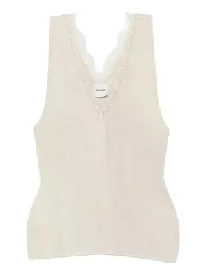 Nanushka Siara V-neck Tank Top - Neutrals