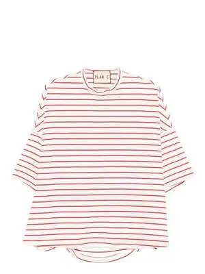 Plan C Striped Short-sleeve T-shirt - Neutrals