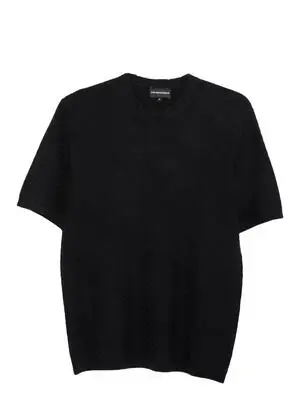 Emporio Armani Textured T-shirt - Black