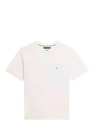 Tommy Hilfiger Embroidered-logo T-shirt - Neutrals