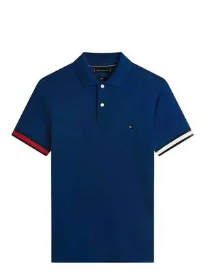 TOMMY HILFIGER Cuffed Logo Polo Shirt