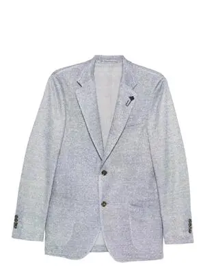LARDINI Single-breasted Buttoned Blazer - Blue