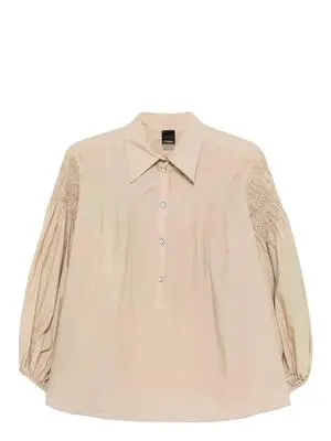 Pinko Bouquet Smocked Blouse - Neutrals