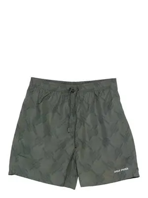 DAILY PAPER Patterned Swim Shorts - Green