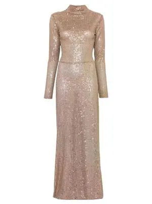 ATU BODY COUTURE Sequin-embellished Maxi Dress - Brown