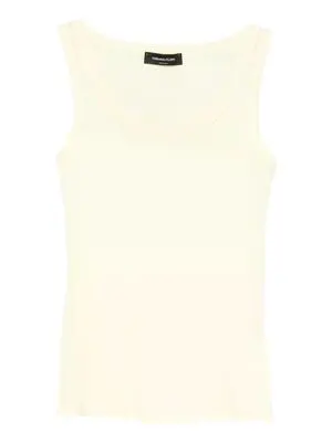 Fabiana Filippi Sleeveless Scoop-neck Tank Top - Yellow