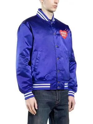 HUMAN MADE Stadium Heart-patch Bomber Jacket - Blue