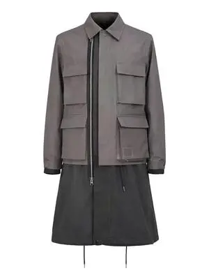 Sacai Double-layer Pocket Coat - Neutrals