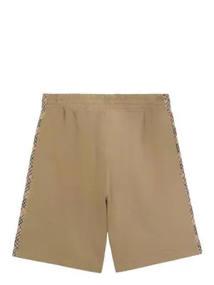 Burberry Check-trim Cotton Shorts - Neutrals