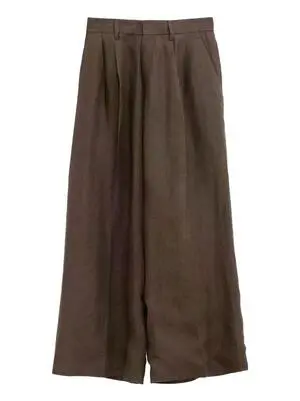 ERL Pleated Palazzo Pants - Brown