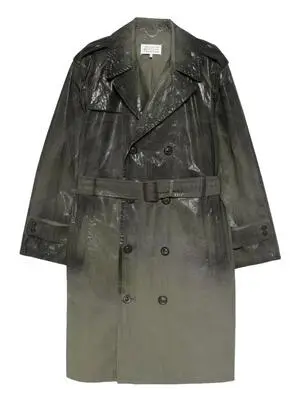 MAISON MARGIELA Belted Double-breasted Jacket - Green