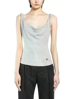 VIVIENNE WESTWOOD Anna Twisted-detail Top - Grey