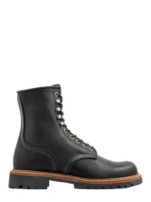 Red Wing Logger Leather Boots - Black