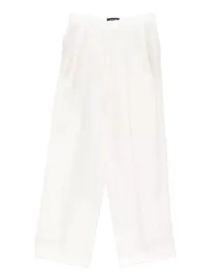 Fabiana Filippi Wide Leg Pleat Trousers - Neutrals