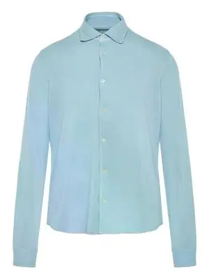 Fedeli Steve Collared Shirt - Blue