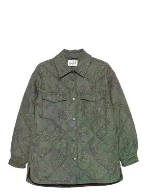 MC2 SAINT BARTH Paisley Quilted Jacket - Green
